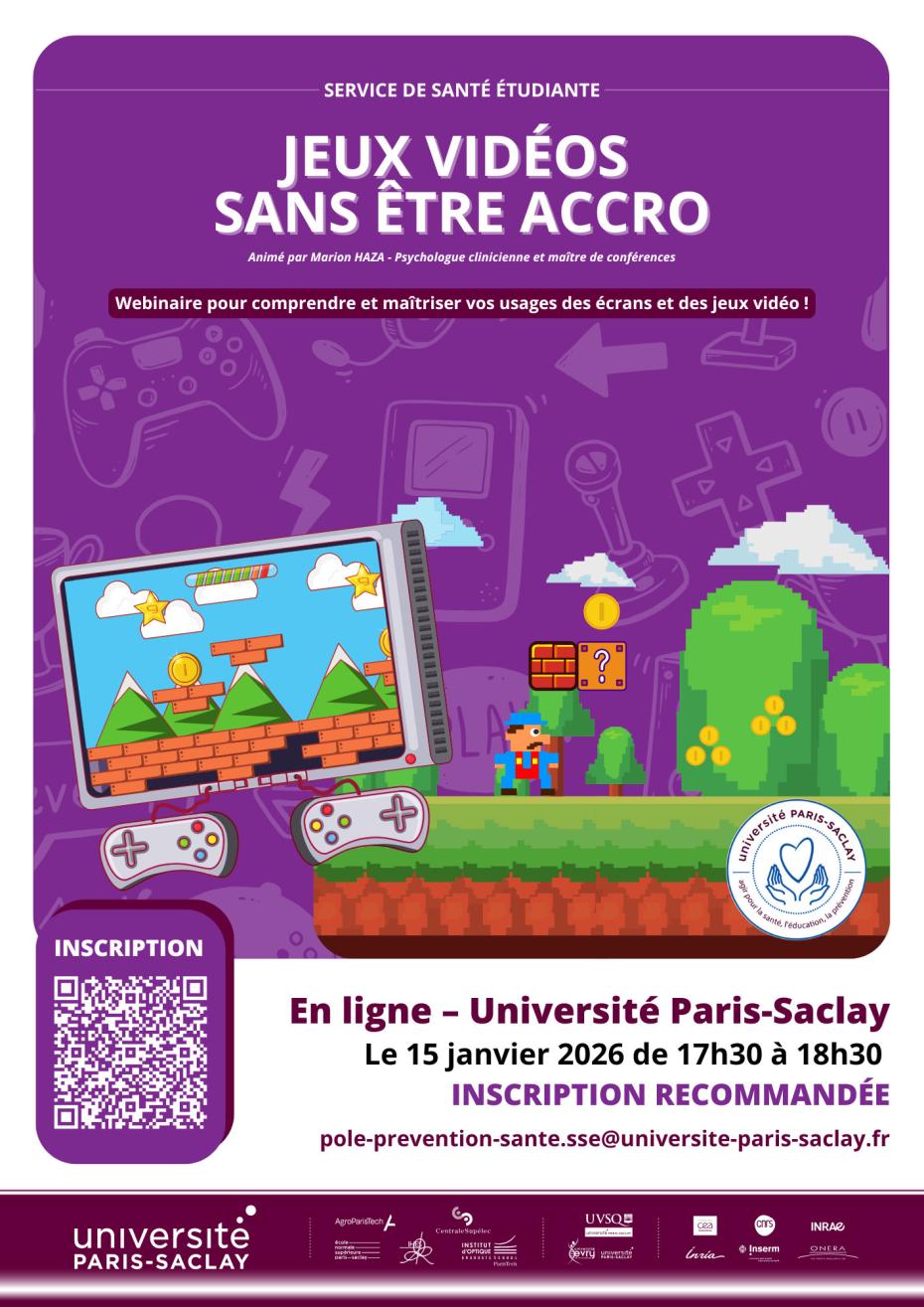 Jeux vidéos sans être accro | Faculté de Pharmacie